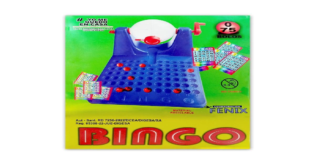 BINGO FENIX BOLILLERO 75BOLOS+20CARTONES CAJA MEDIANO