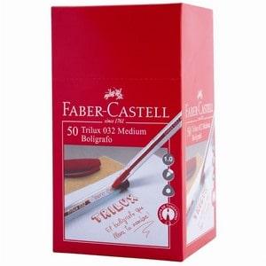 Bolígrafo trilux 035 fine negro faber castell